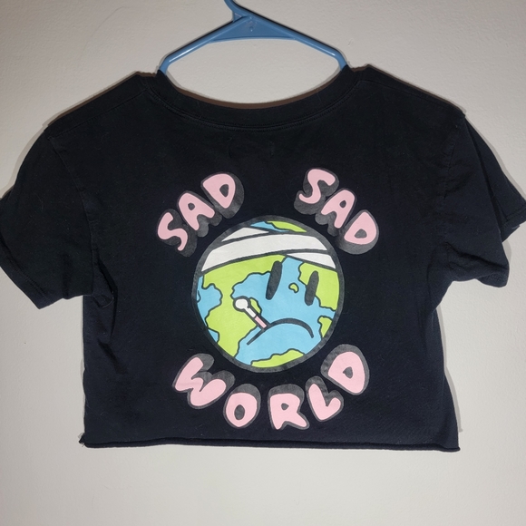 aLab | Tops | Sad Sad World Crop Top | Poshmark